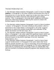 Image result for Thematic Connection Example