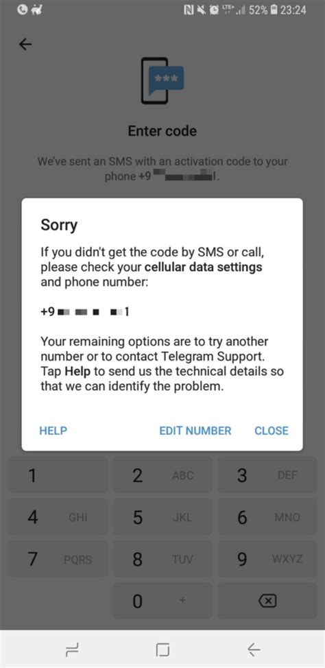 Image result for Telegram Confirmation Code UI
