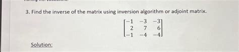 Image result for Inversion Method in Matrix