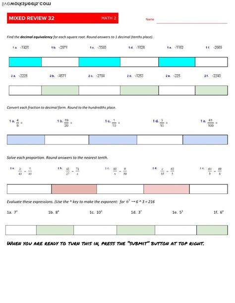 Mixed Calculator Review worksheet | Live Worksheets