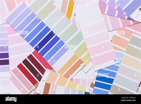 Paint color samples as background Stock Photo - Alamy