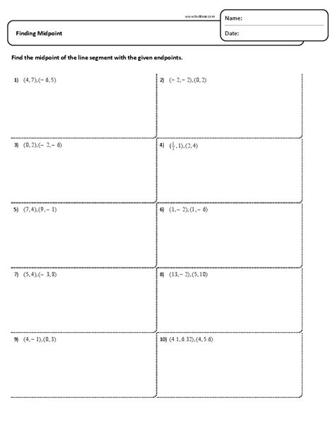 Image result for Middle Point Math Exercise