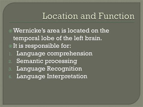 Image result for The Function of the Wernicke Connection