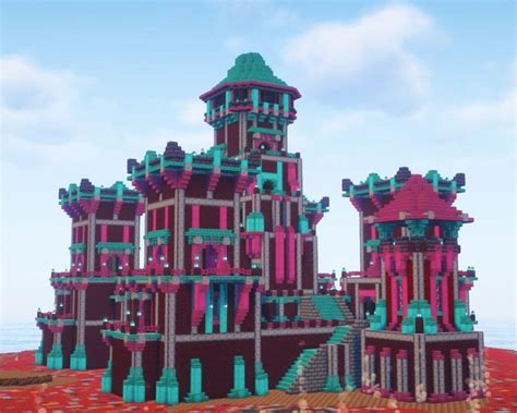 Image result for Minecraft Nether Castle Build