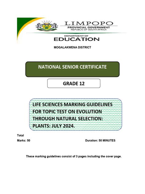 Image result for Grade 12 Life Science Evolution Test