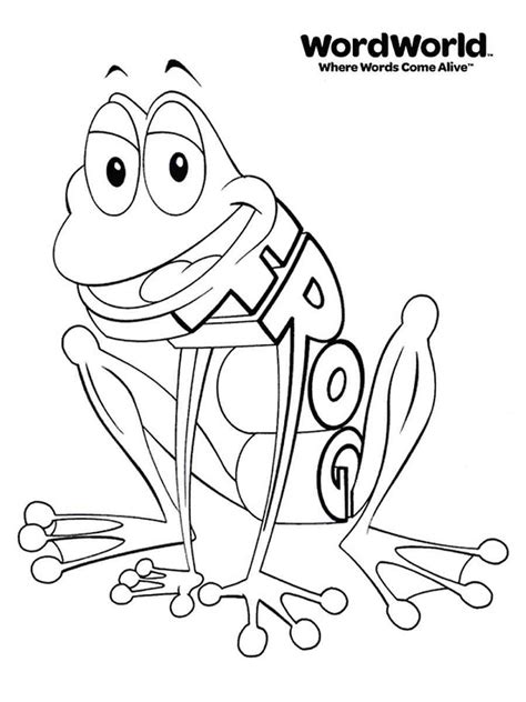 Image result for WordWorld Coloring Pages Printable