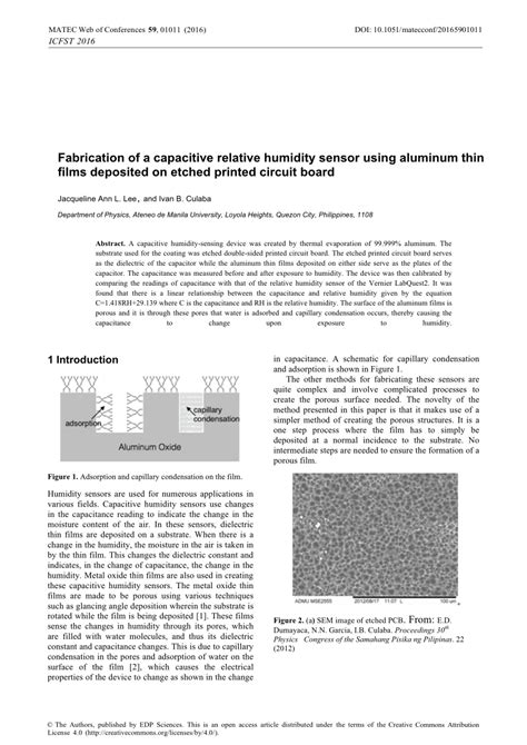 Image result for Capacitive Relative Humidity Sensor