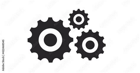 Animation with rotating gears. Gears. Mechanical mechanism technology ...