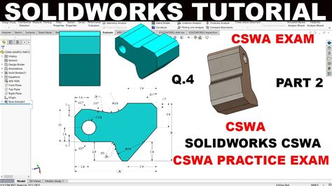 Image result for CSWA SolidWorks Practice Problems for Beginers