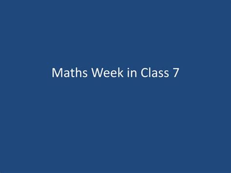 Image result for Class 7 5th Week Math