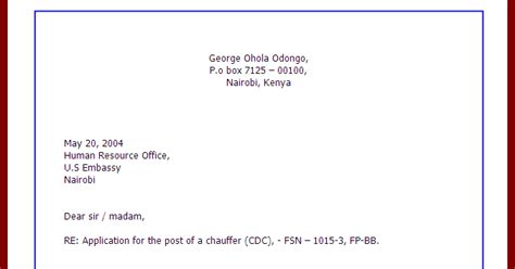 Image result for Write Application Letter