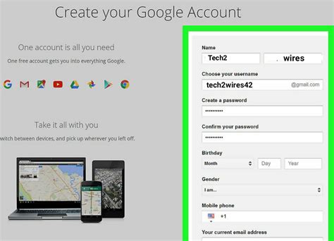 Image result for Google Mail CreateAccount