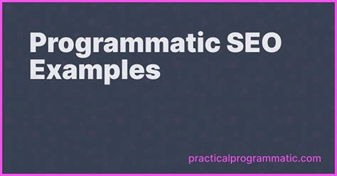 Image result for Programmatic SEO Example