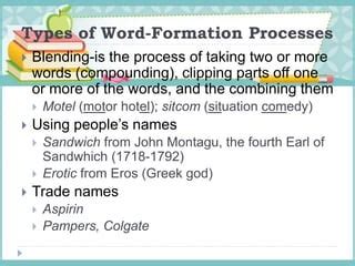 Image result for Example of Morphological Change