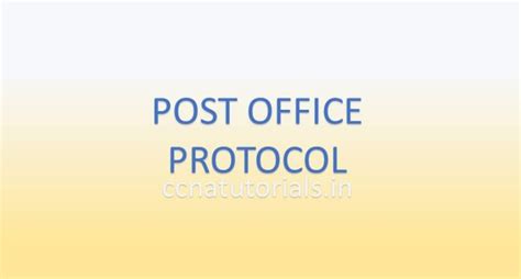 Image result for POP3 Protocol Tutorial