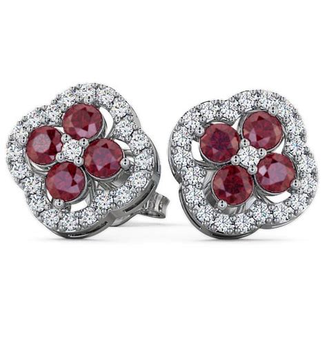 Ruby Gemstone Earrings | Angelic Diamonds