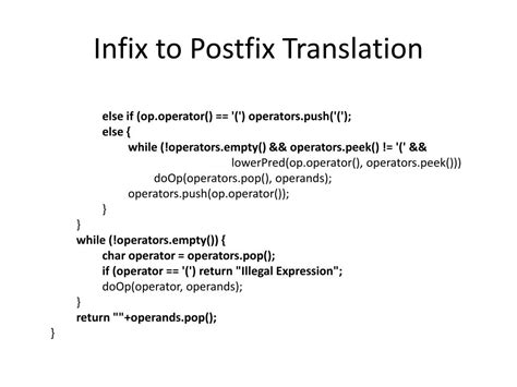 Image result for Postfix Operations