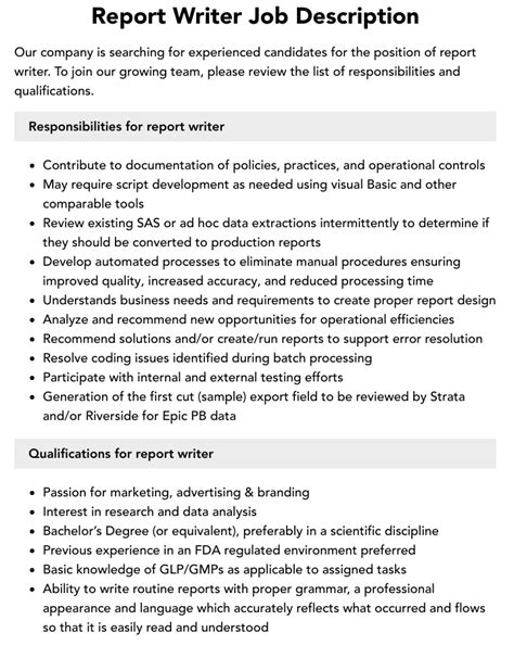 Image result for Report Writer