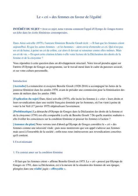 Image result for Ddfc Olympe De Gouges Resume