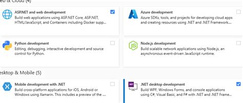 Image result for Essential Visual Studio Workloads