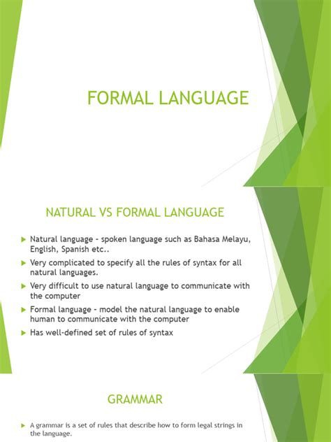 Image result for What Is Formal Language Definition