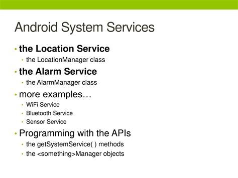 Image result for Android Services Library