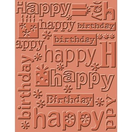 Image result for Cards Using Cuttlebug Happy Birthday Embossing Folder