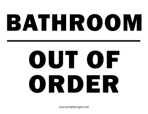 Image result for Out of Order Sign