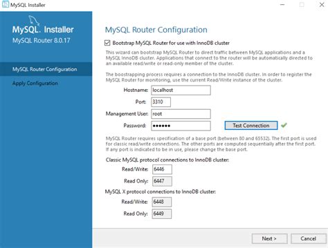 Image result for MySQL Router Configuration
