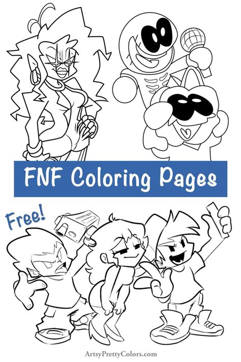 Image result for FNF Coloring Pages