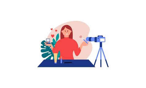 Image result for She Is Recording a Makeup Tutorial Cartoon