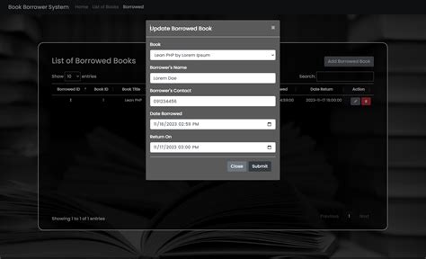 Image result for Create Table for Book Borrower in Library SQL