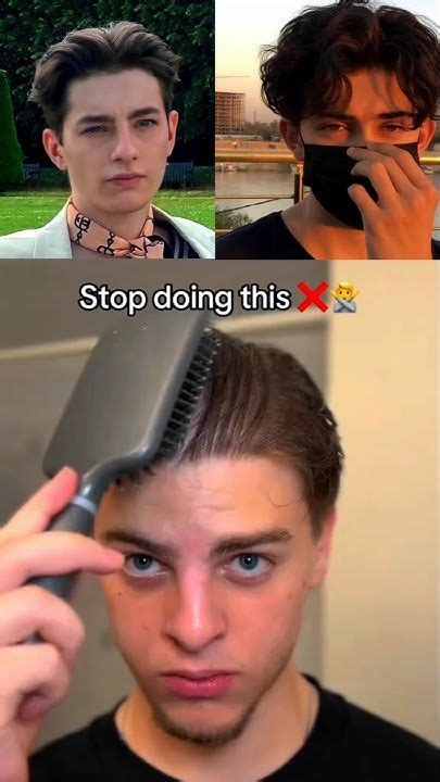 Image result for Middle Part Hair Tutorial