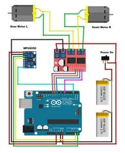 Image result for Two Wheel Arduino Robot Simple