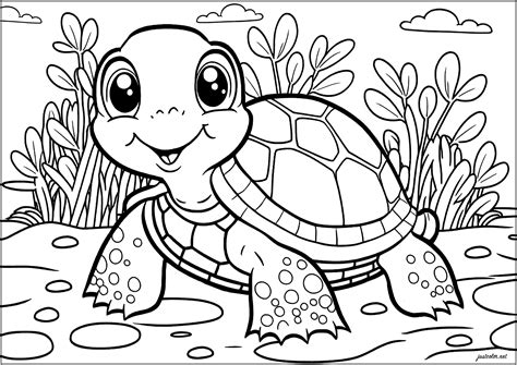 Image result for Turtle Coloring Pages