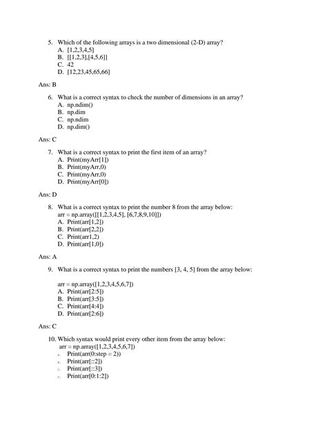 Image result for Python for Data Science MCQ Questions