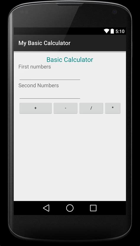 Image result for Basic Calculator App