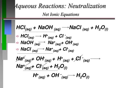 Neutralization Equation