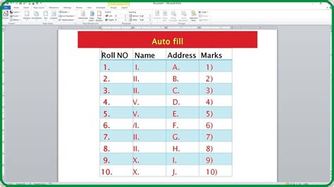 Image result for AutoFill Word