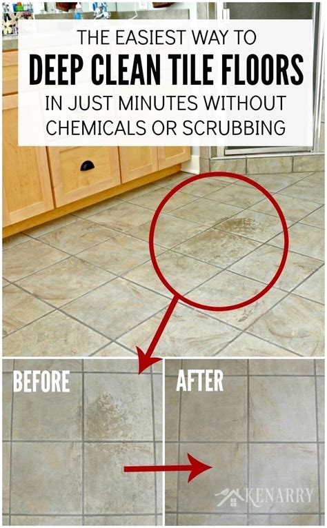 Clean Tile Floors Easily Without Chemicals or Scrubbing