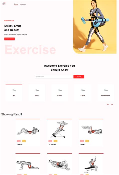 Image result for Gym Website Using React JS