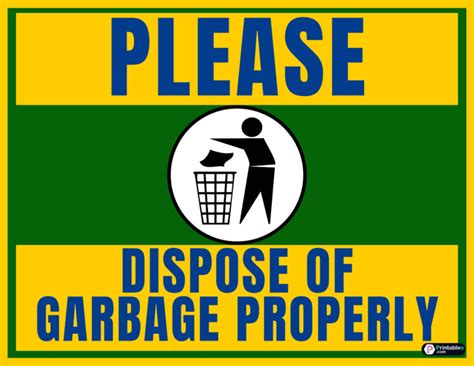 Image result for Regulated Garbage Sign