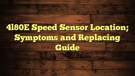 Image result for 4L60E Speed Sensor Problem