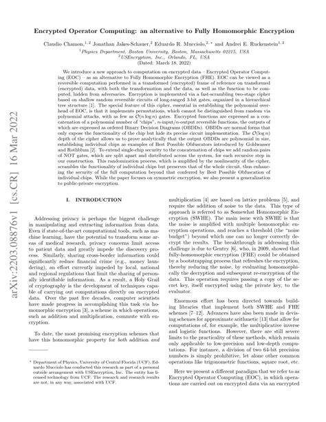 Image result for Homomorphic Encryption Operator