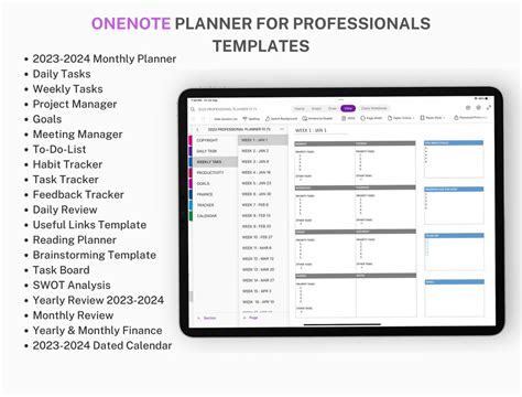 Image result for OneNote Project Planner Template