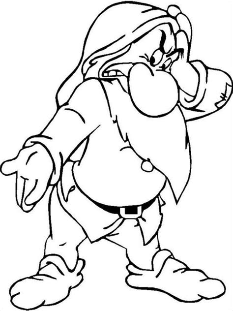 Image result for Disney Grumpy Coloring Pages