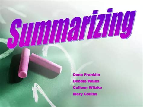 Image result for Summarizing PowerPoint