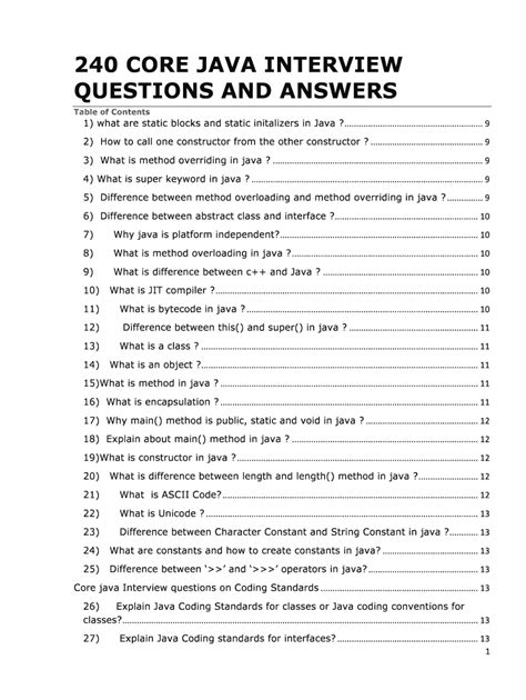 Image result for Java Interview Questions PDF