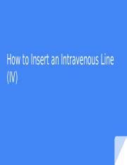 Image result for Insert IV Line