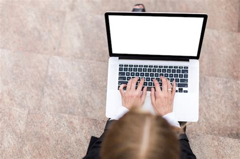 Image result for Woman Using Laptop Computer Top View